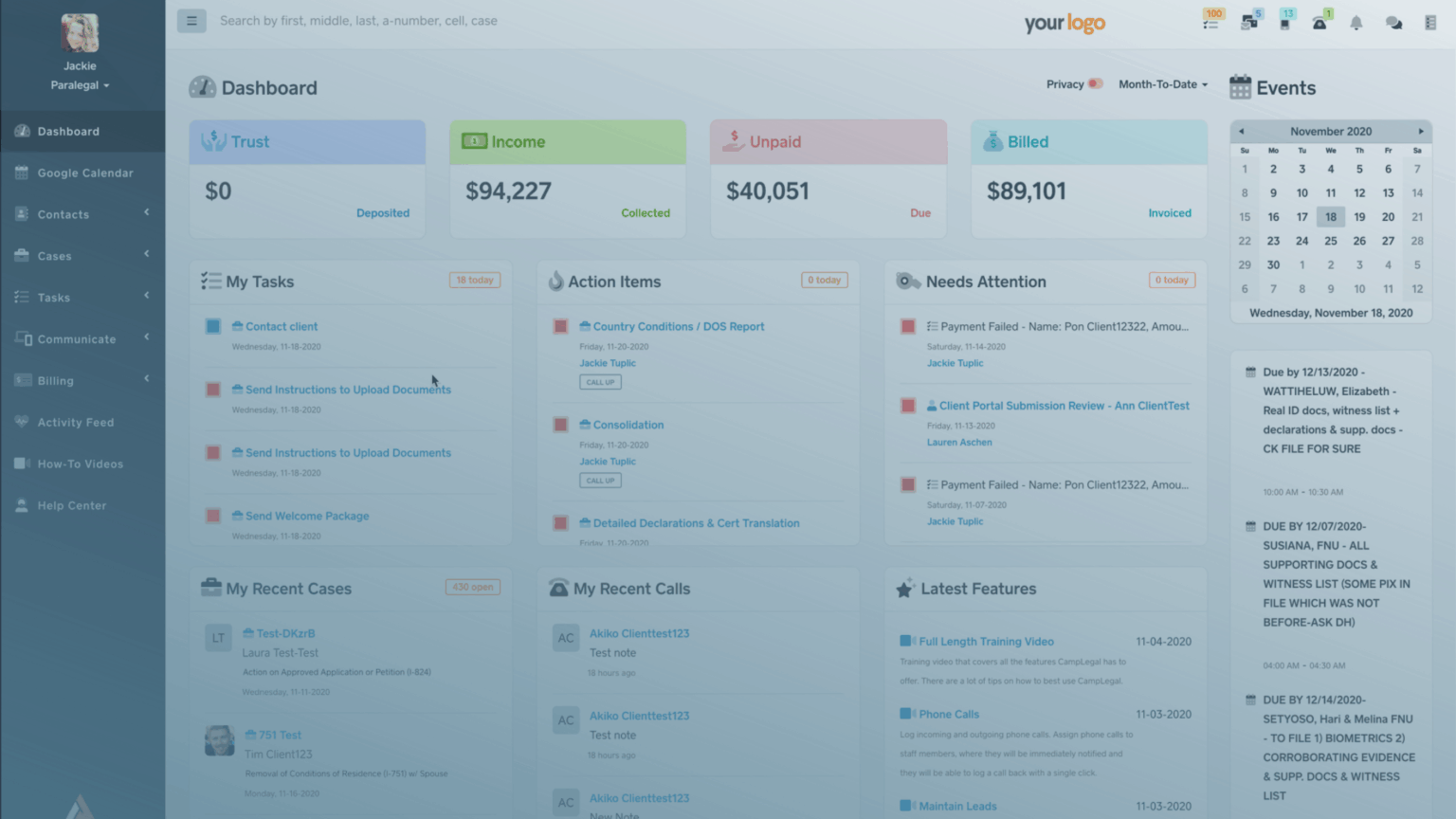 Immigration Case Management Software Comparison: What Features Actually Matter - CampLegal